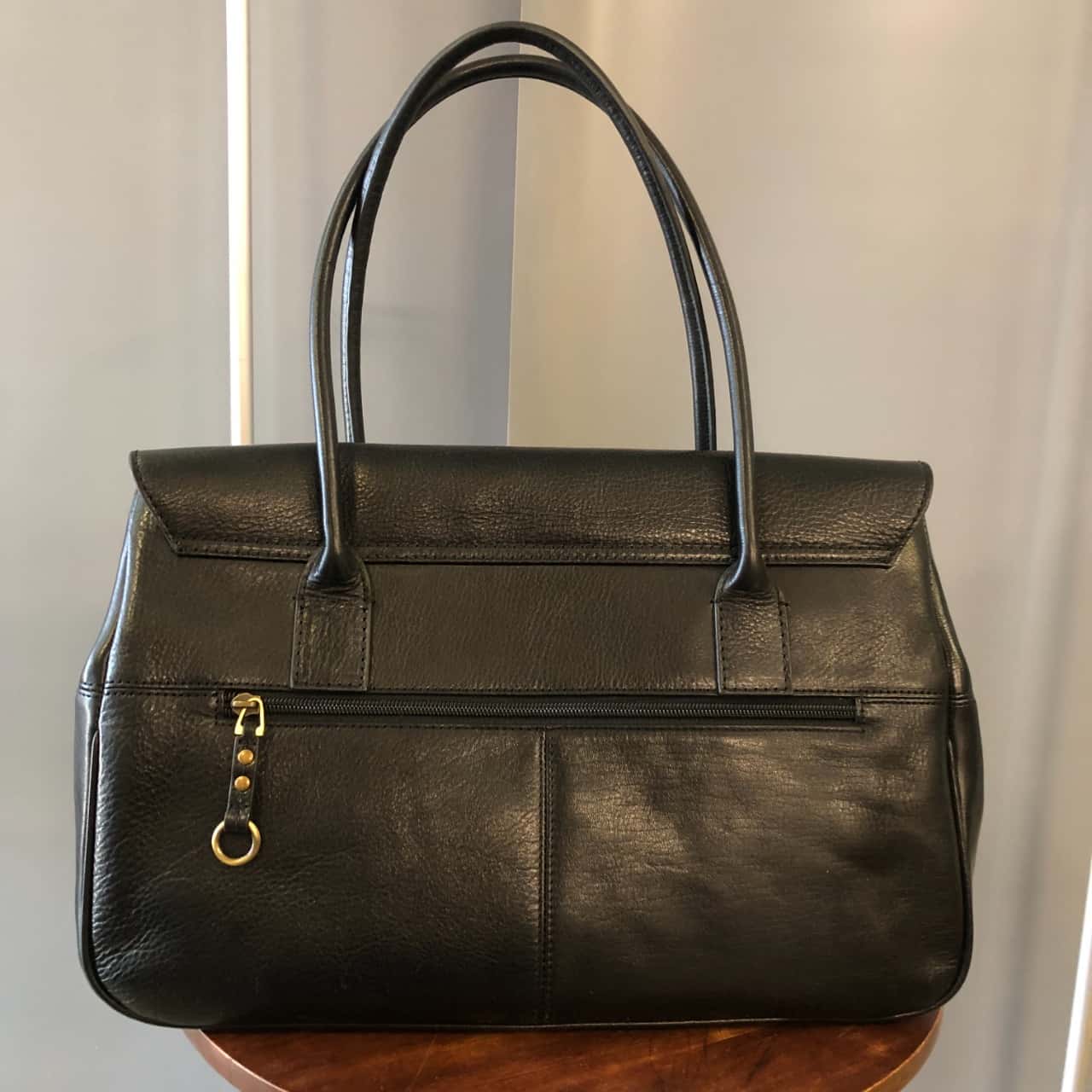 Cellini Womens Leather Handbag Black (s)