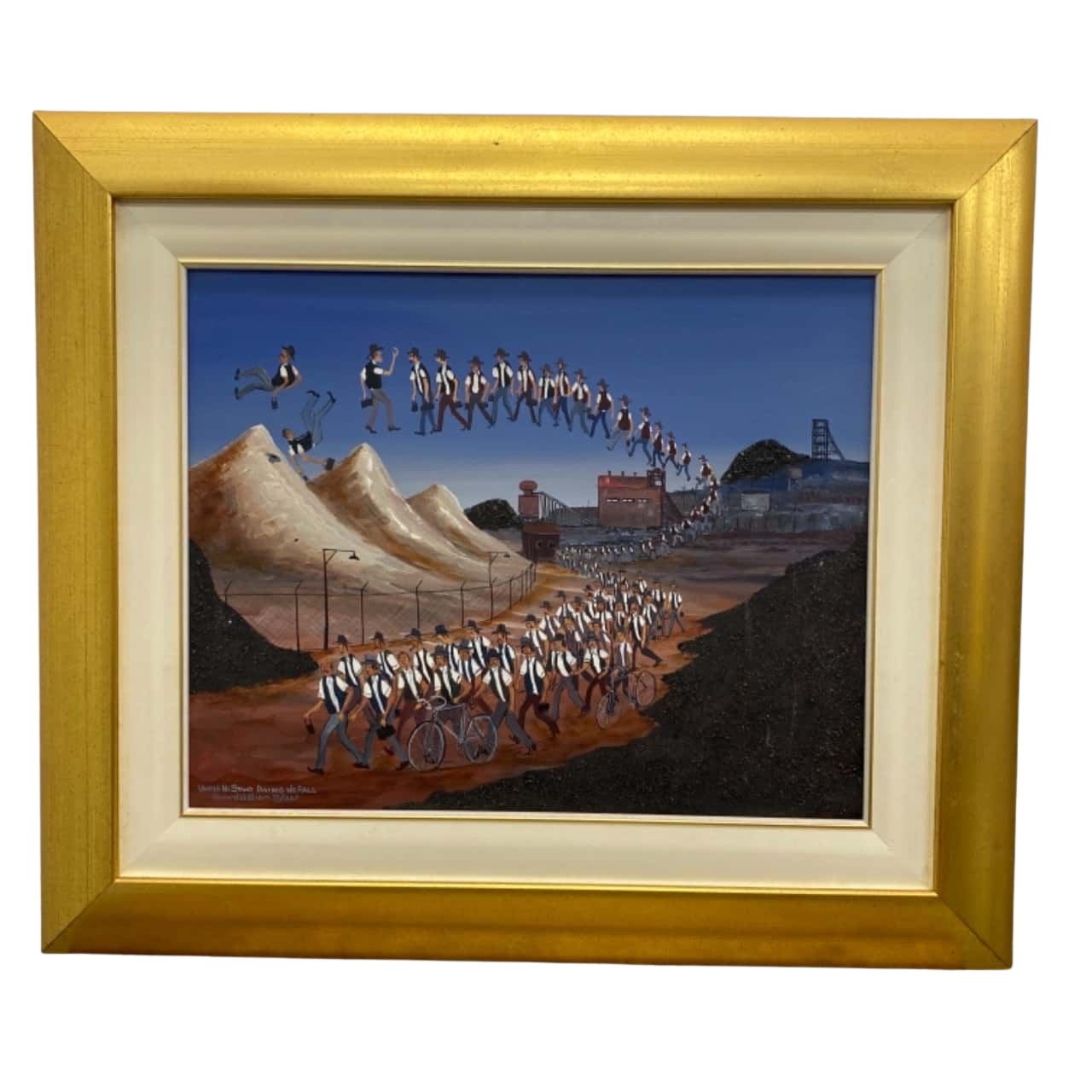 Howard Steer Original Oil And Mineral Painting On Canvas