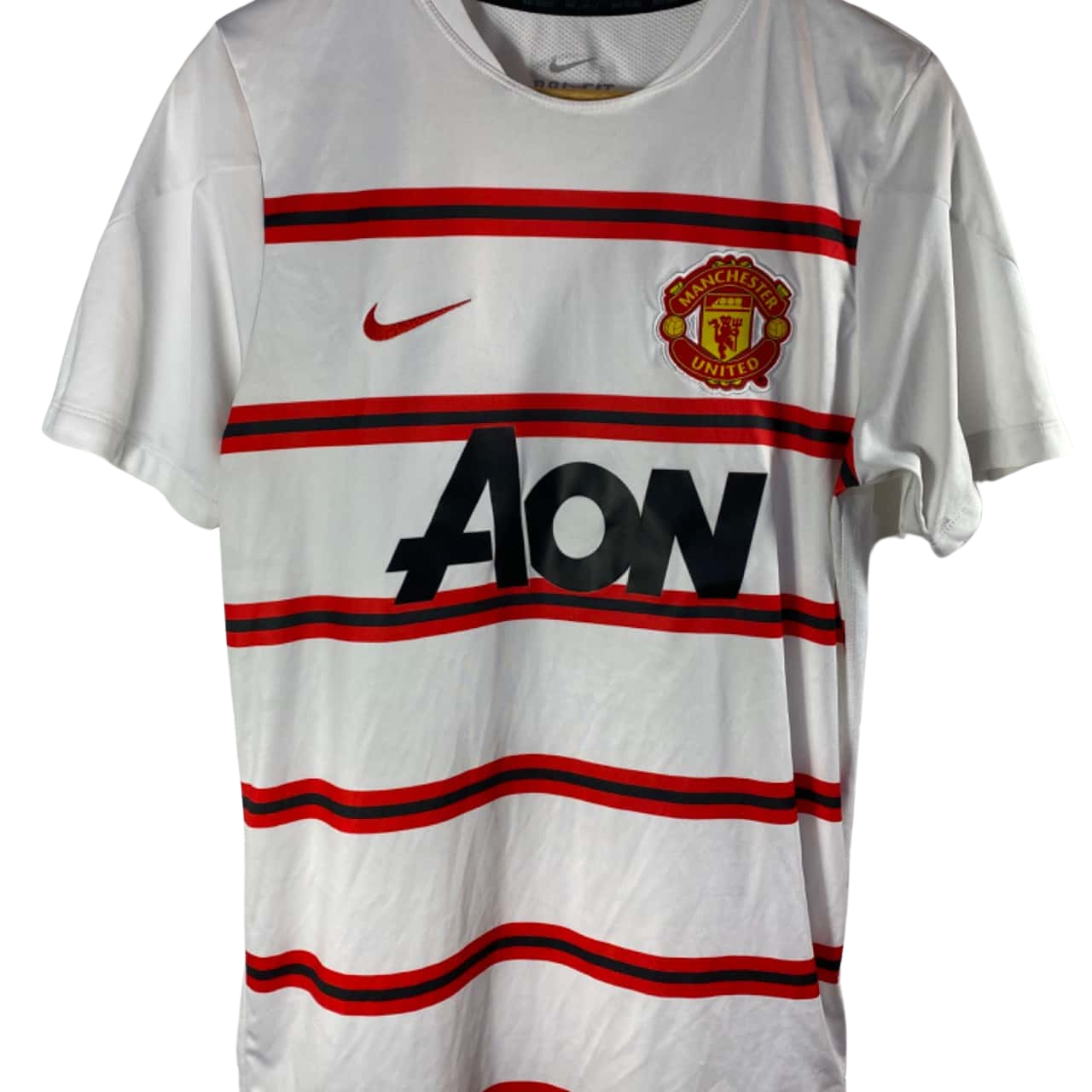 EPL Nike Mens Manchester United Away Jersey Size M Striped / White (s)