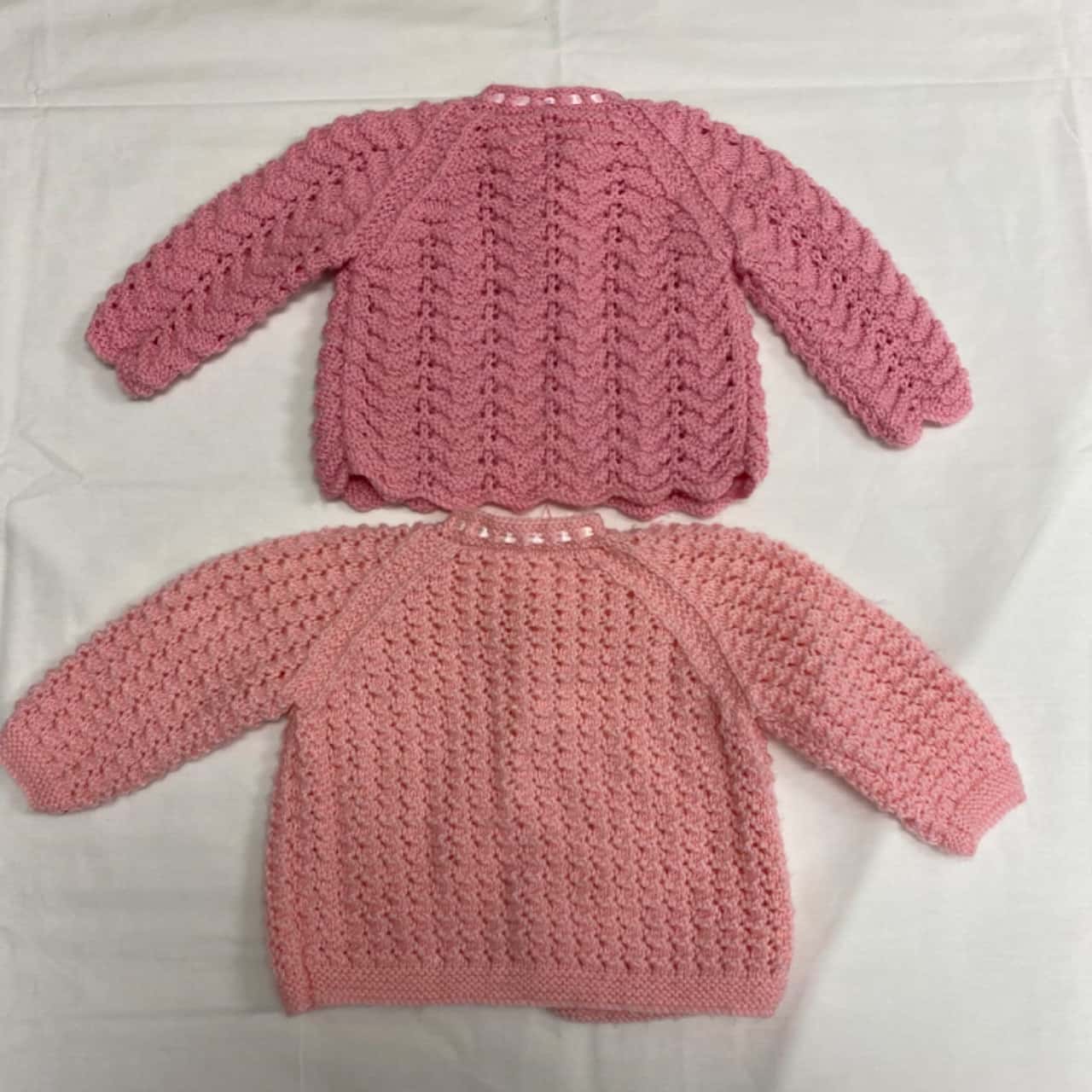 Baby Matinee Jackets Pink Handmade(s)