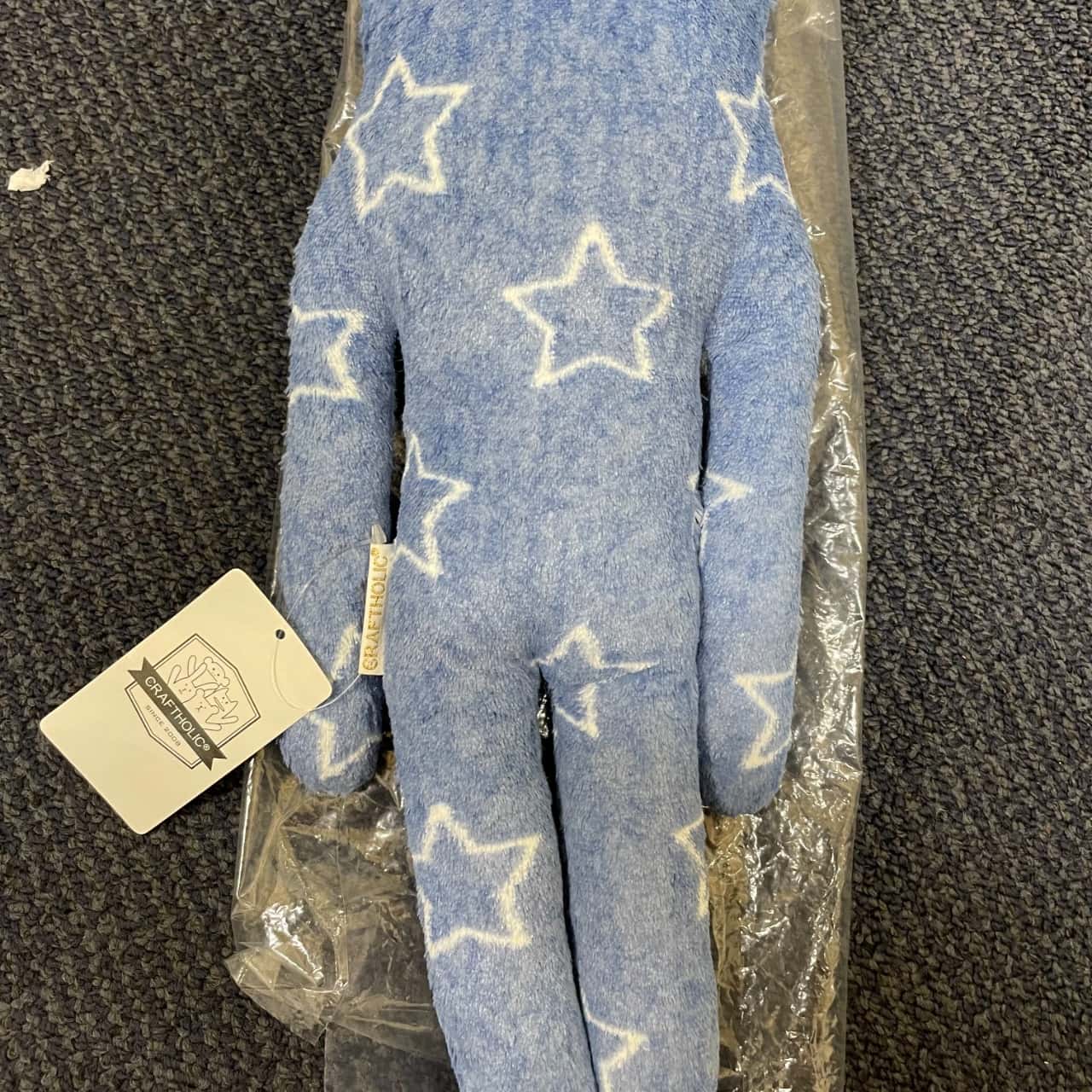 Craftholic: Blue plush bear "Happy"