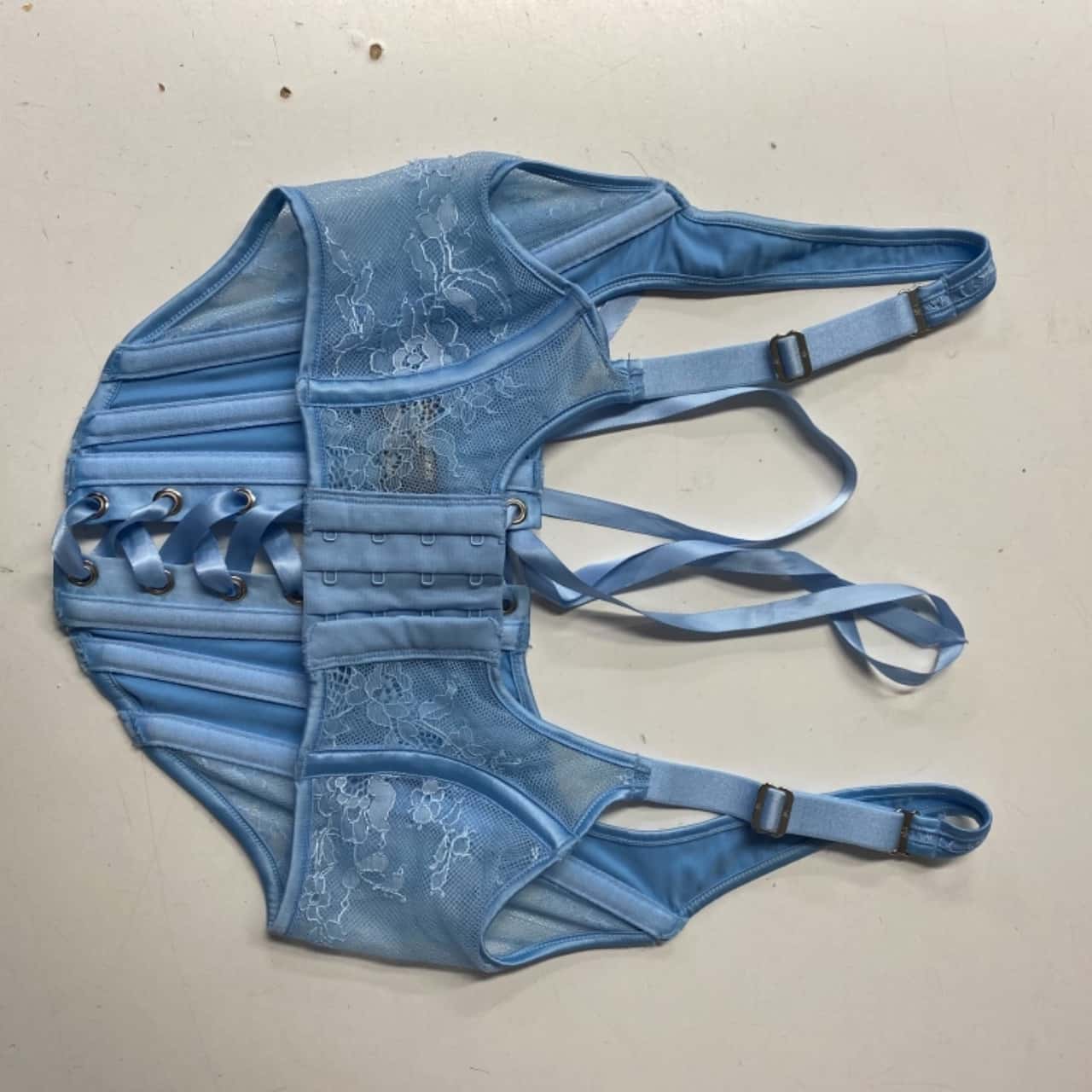 Honey Birdette Womens Size Xxs Blue Corset S