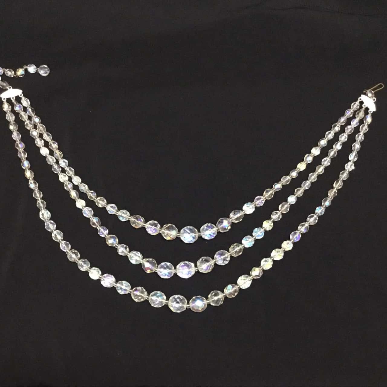 Aurora Borealis Vintage 3 Layered Crystals(s)