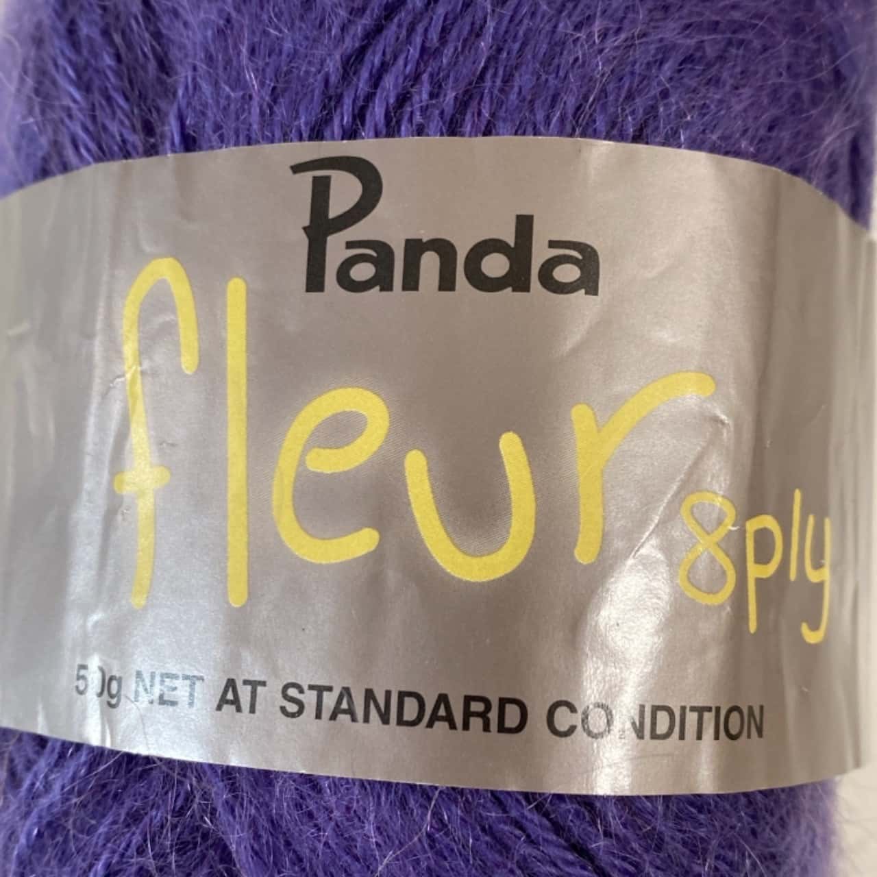Panda Fleur Mohair Yarn 8 Ply Purple 5 Balls(s)