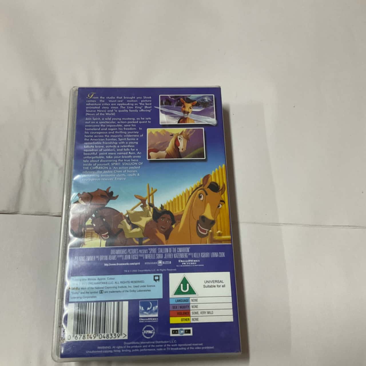 Spirit: Stallion of the Cimarron VHS