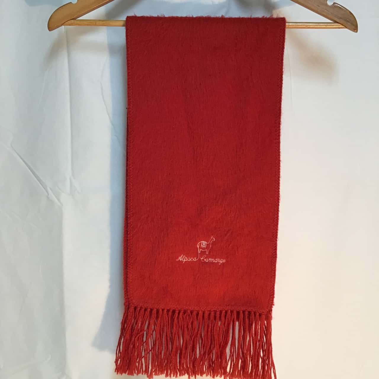 Alpaca Camargo Womens Red Scarf