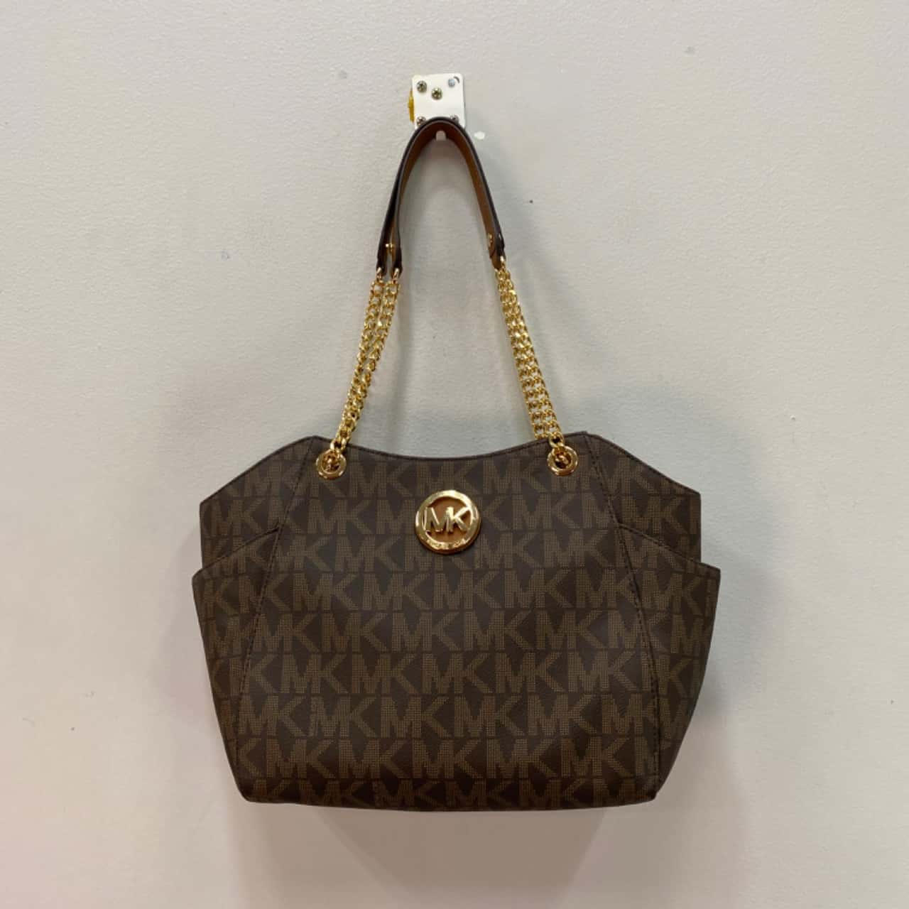 Michael Kors Womens Small Tote Brown Print(s)
