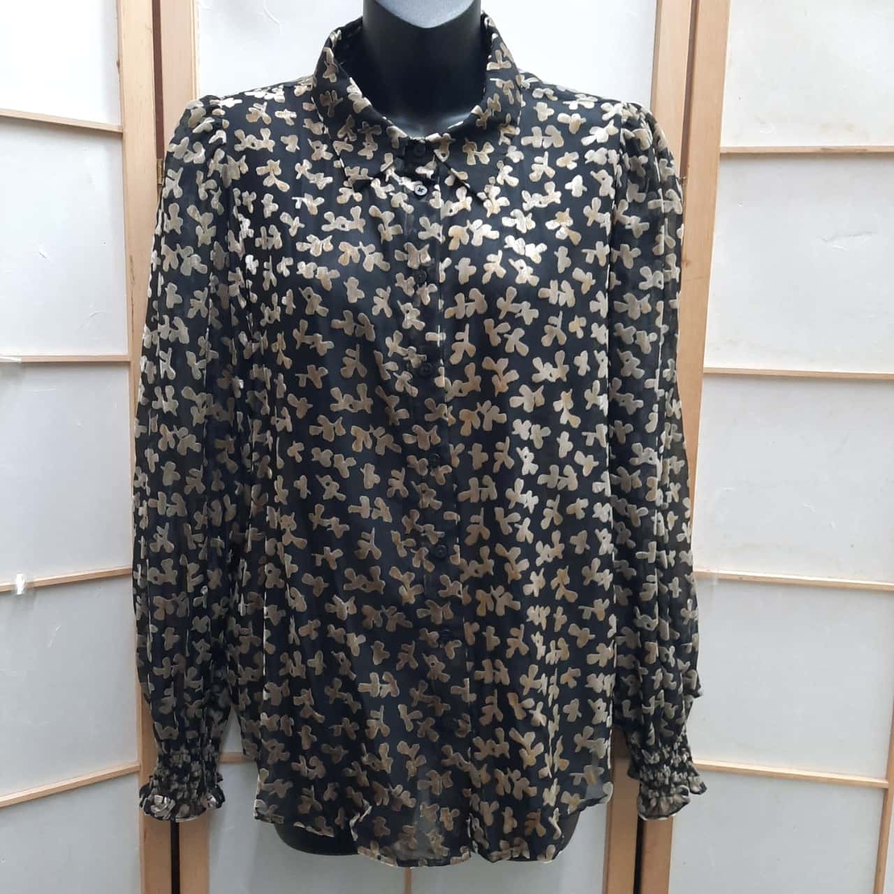 GORMAN Size 12 'Champagne Bubbles Devore' Shirt(s)