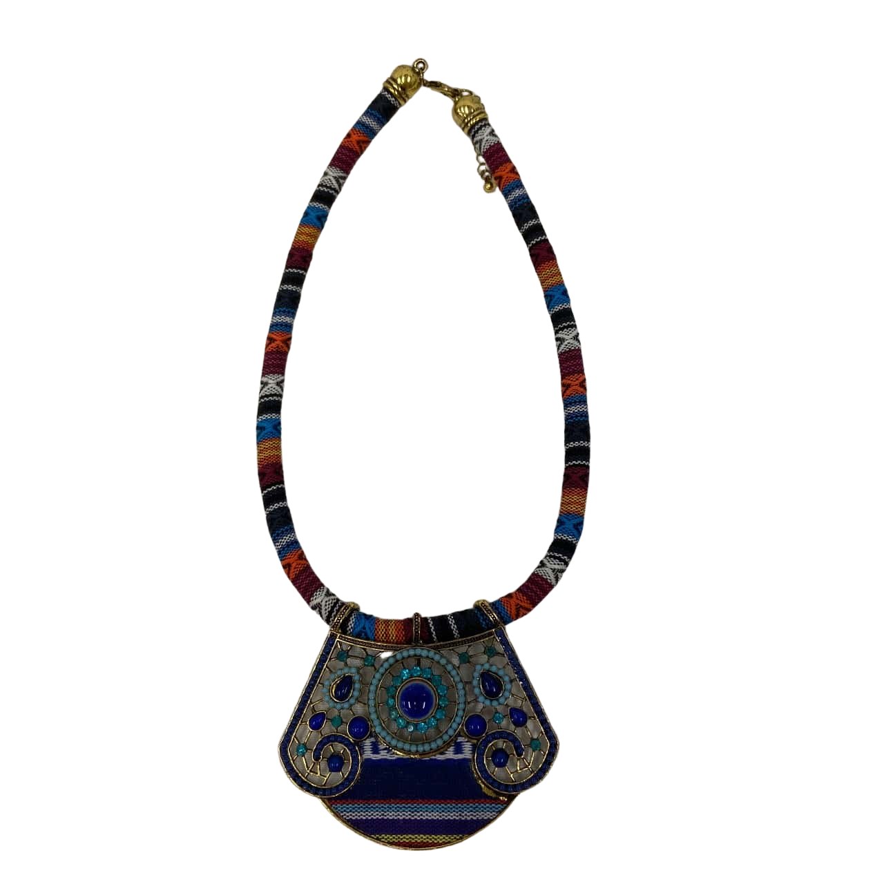 Womens Boho Tribal Necklace Multicoloured