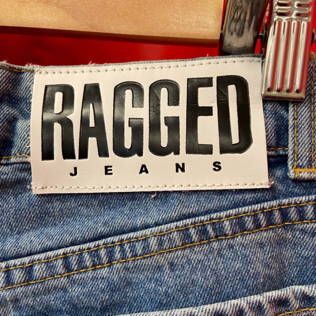Ragged Womens Size 28 High-Waisted Jeans / Straight Jeans Blue (s)
