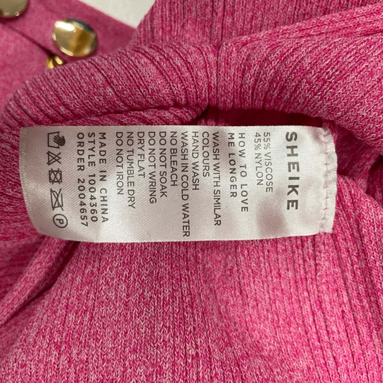 Sheike Womens Size XL Bodycon Dress Pink (s)