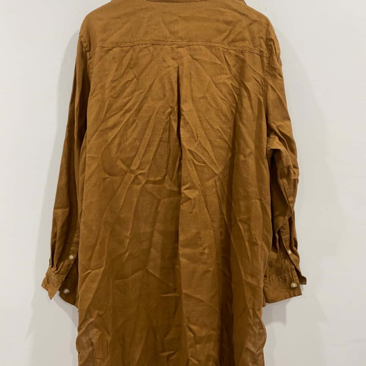 Commonry LINEN Size 22 Babydoll Dress Brown (s)