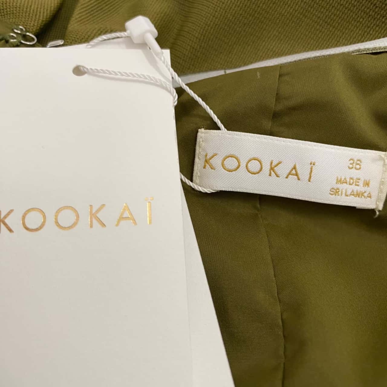Womens KOOKAI “MILITARY” Khaki Dress Brand New(s)