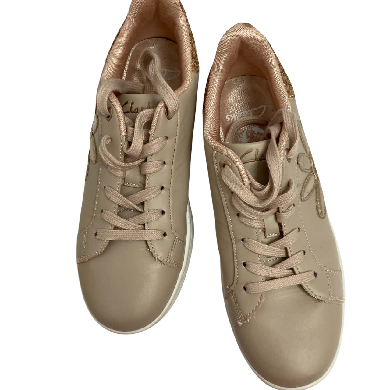 Clarks Womens Size 37 Pink Sneakers