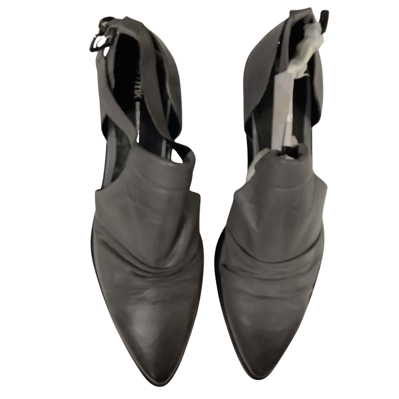 REDUCED***RMK Grey Distressed Leather Shoes. Size 10