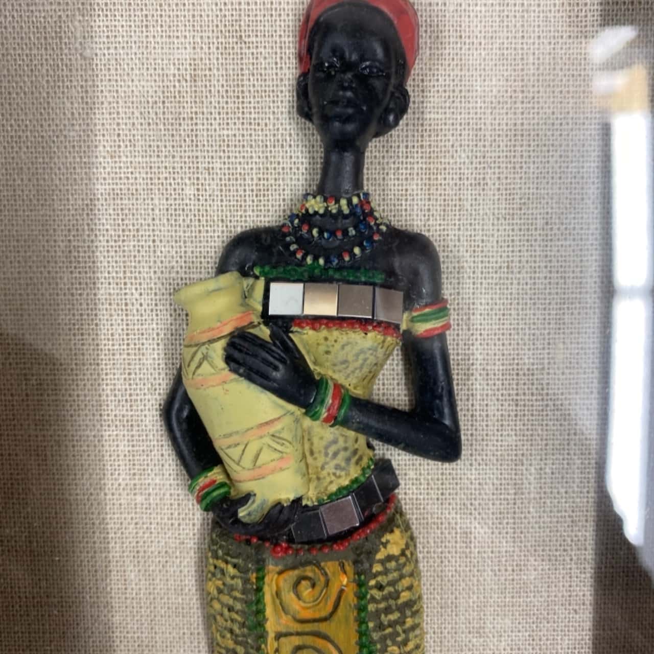 Shadow box wall art African women