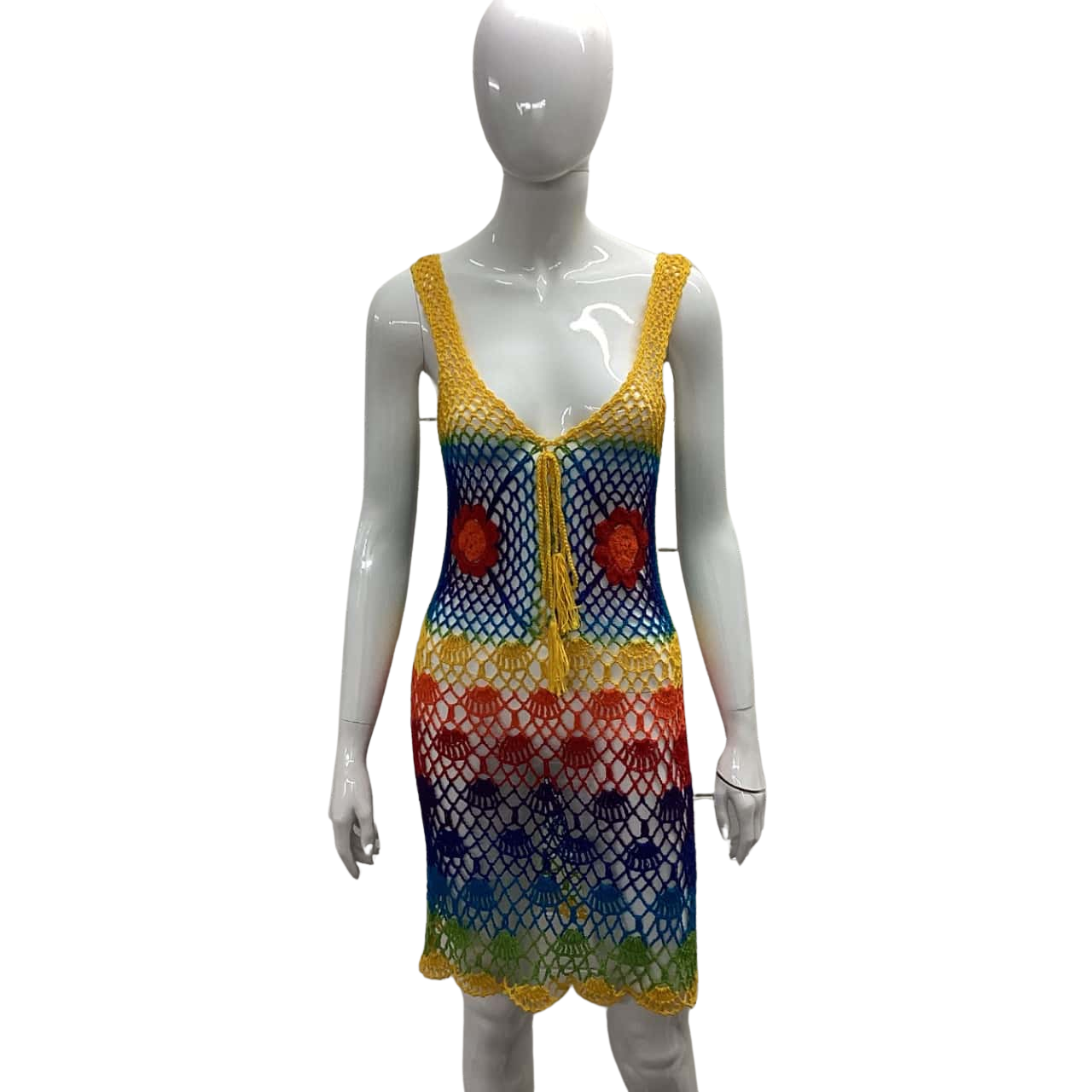 Womens Rainbow Net Dress (s)
