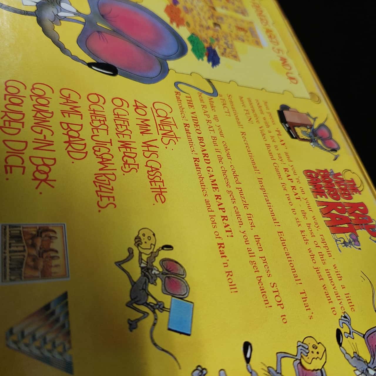 Rap Rat The Video Board Game 1992 Retro