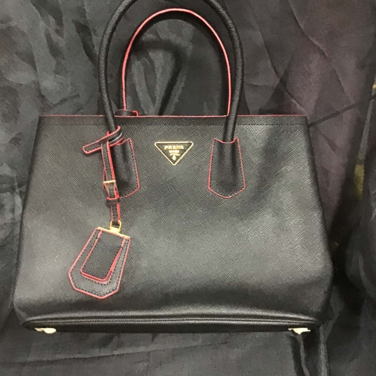 Womens, Pradda, Tote, Black / Red (s)