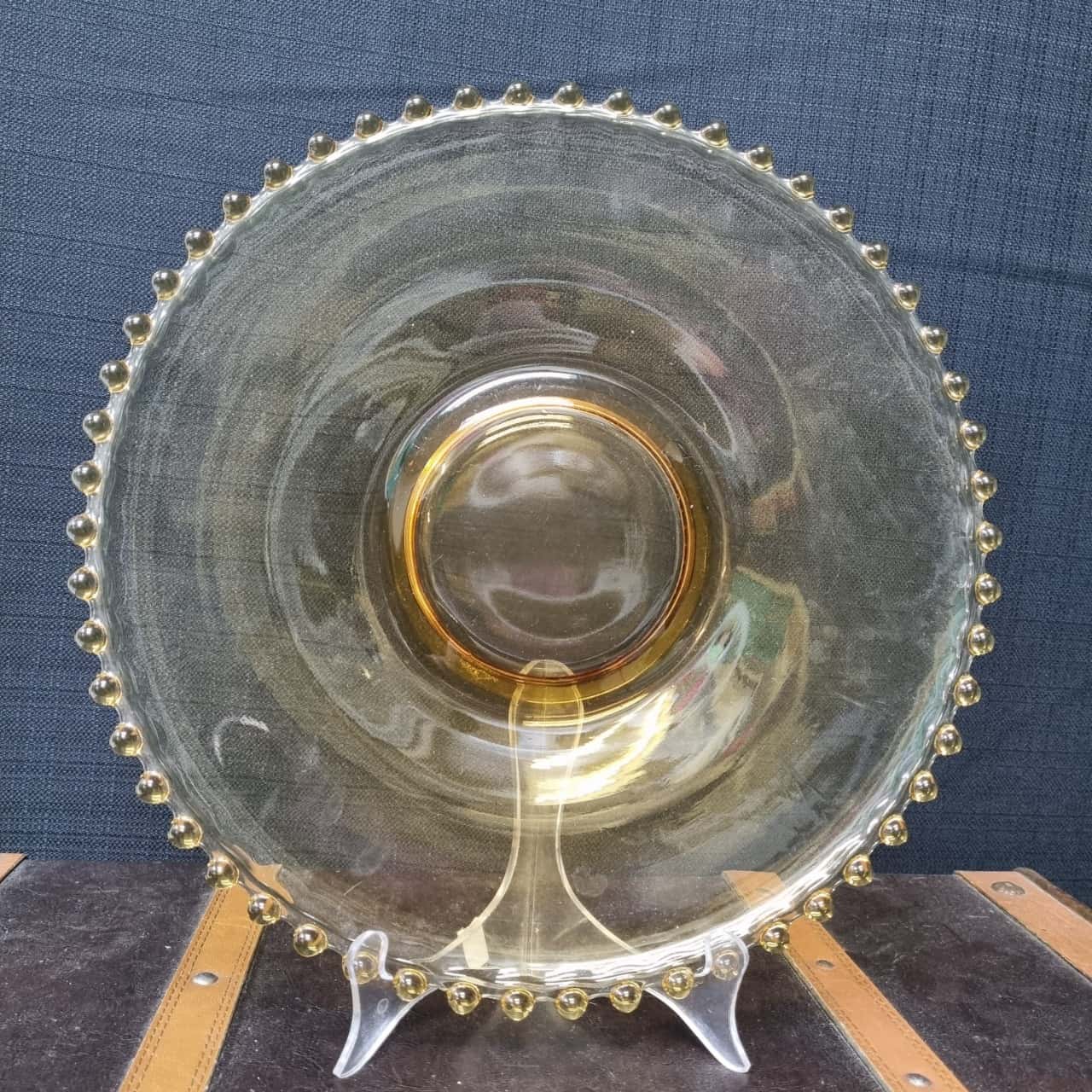 Amber Glass Plate