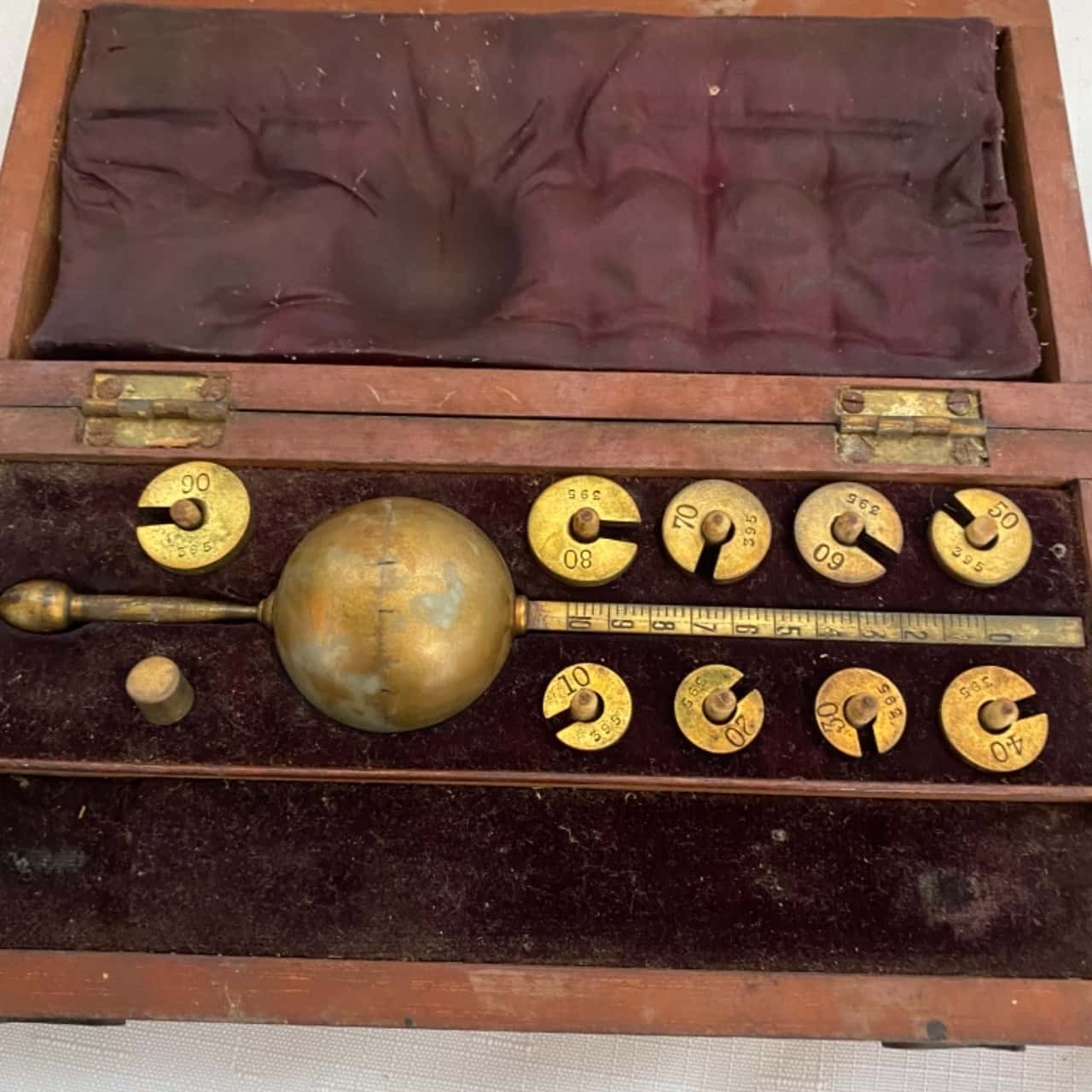 Antique Taylor Hydrometer in mahogany box (s)