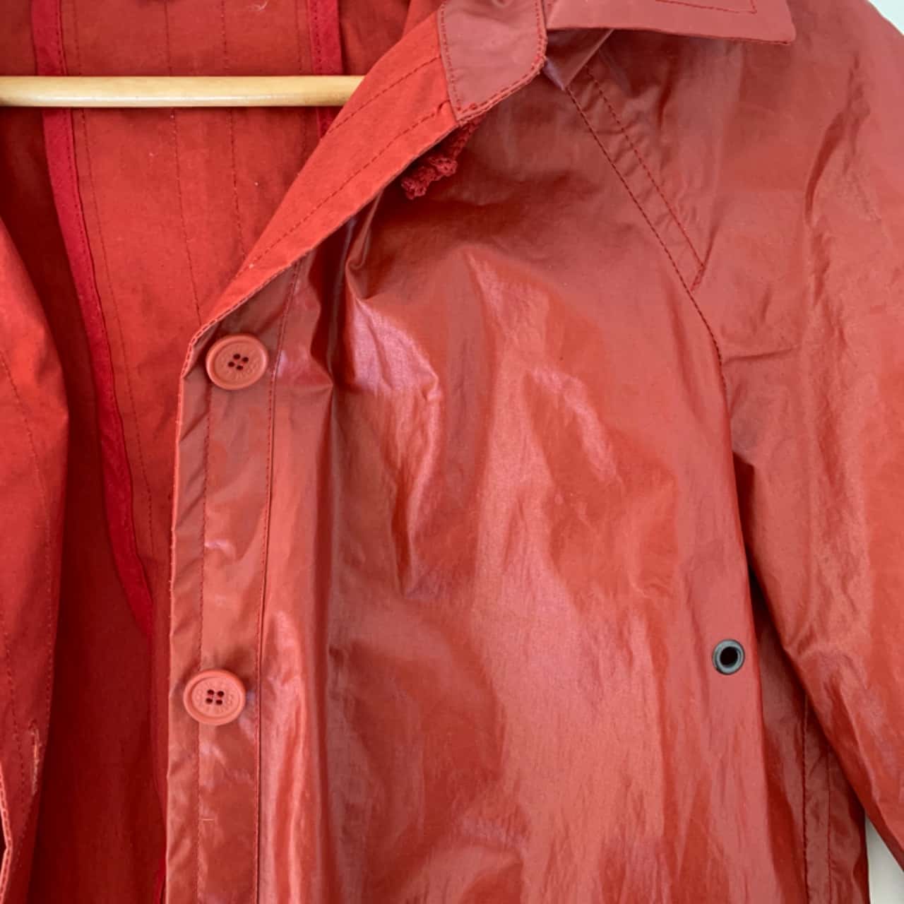 Lacoste Women’s Size 36 Red Trench Coat (s)