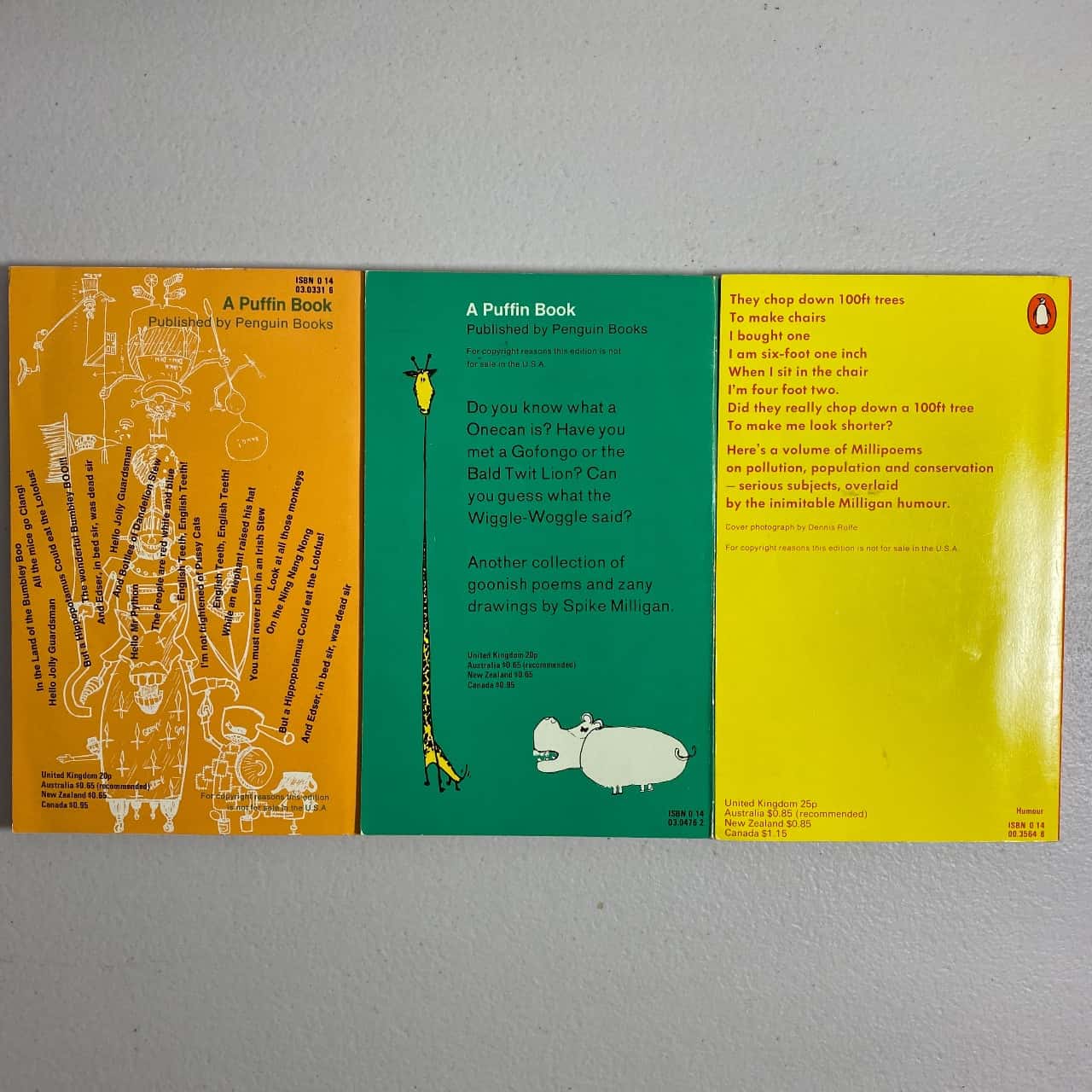 Spike Milligan Book Collection