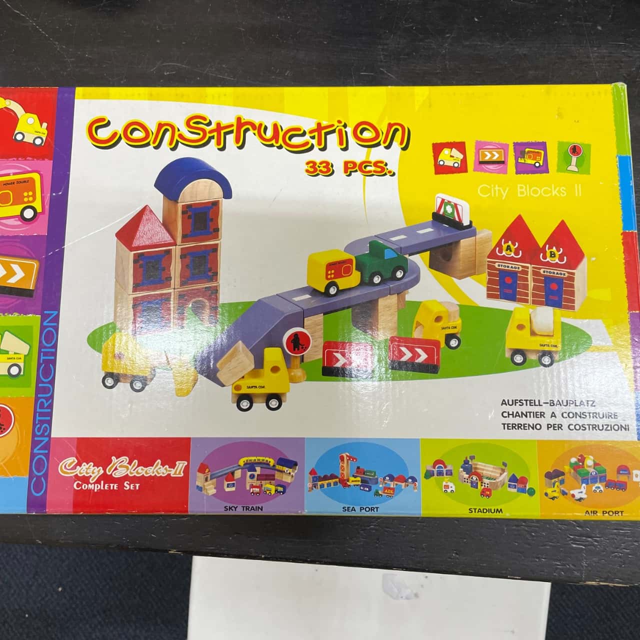 Wooden Blocks Set: Construction. City Block 2.