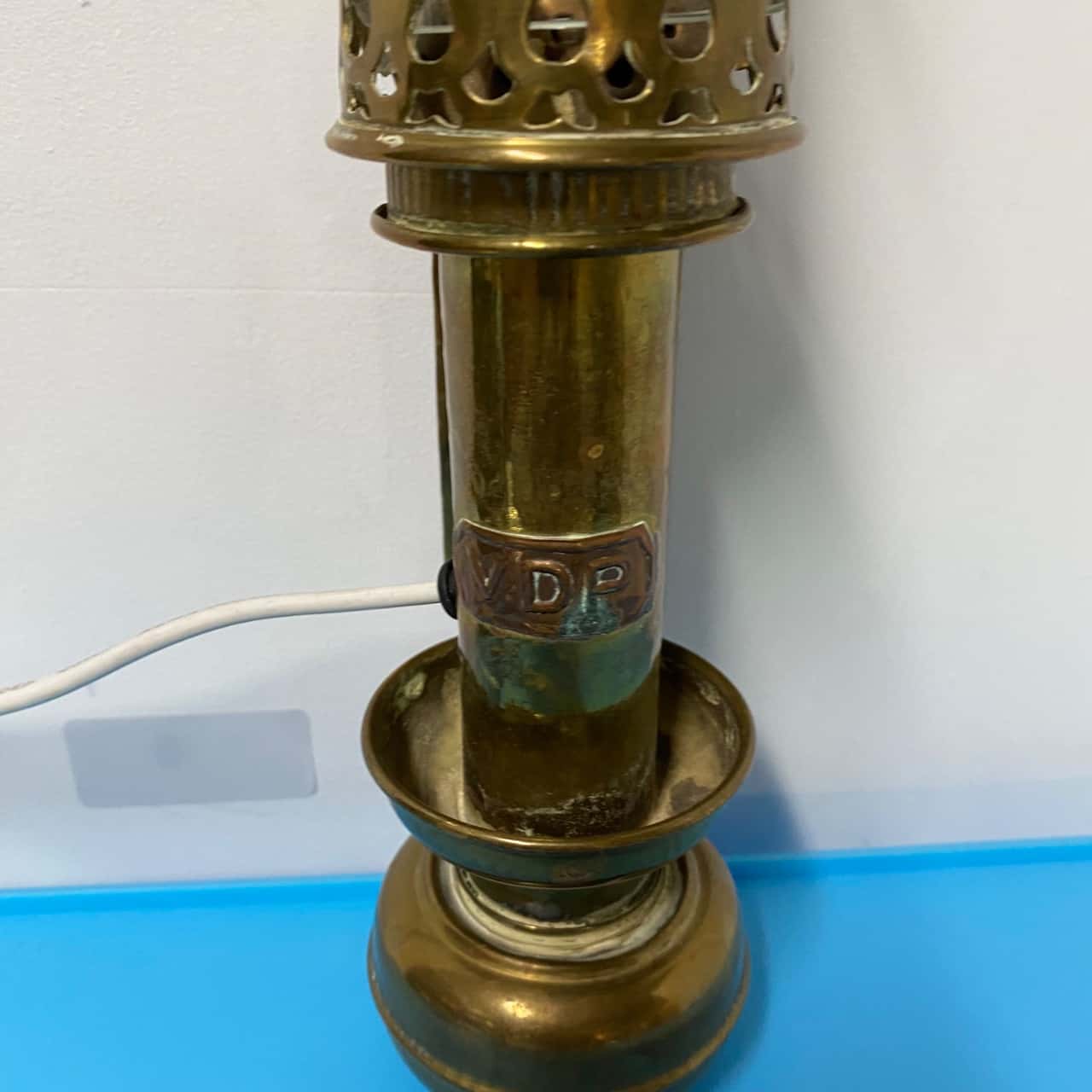 Vintage Brass Electrified Train Coach Lamp(s)