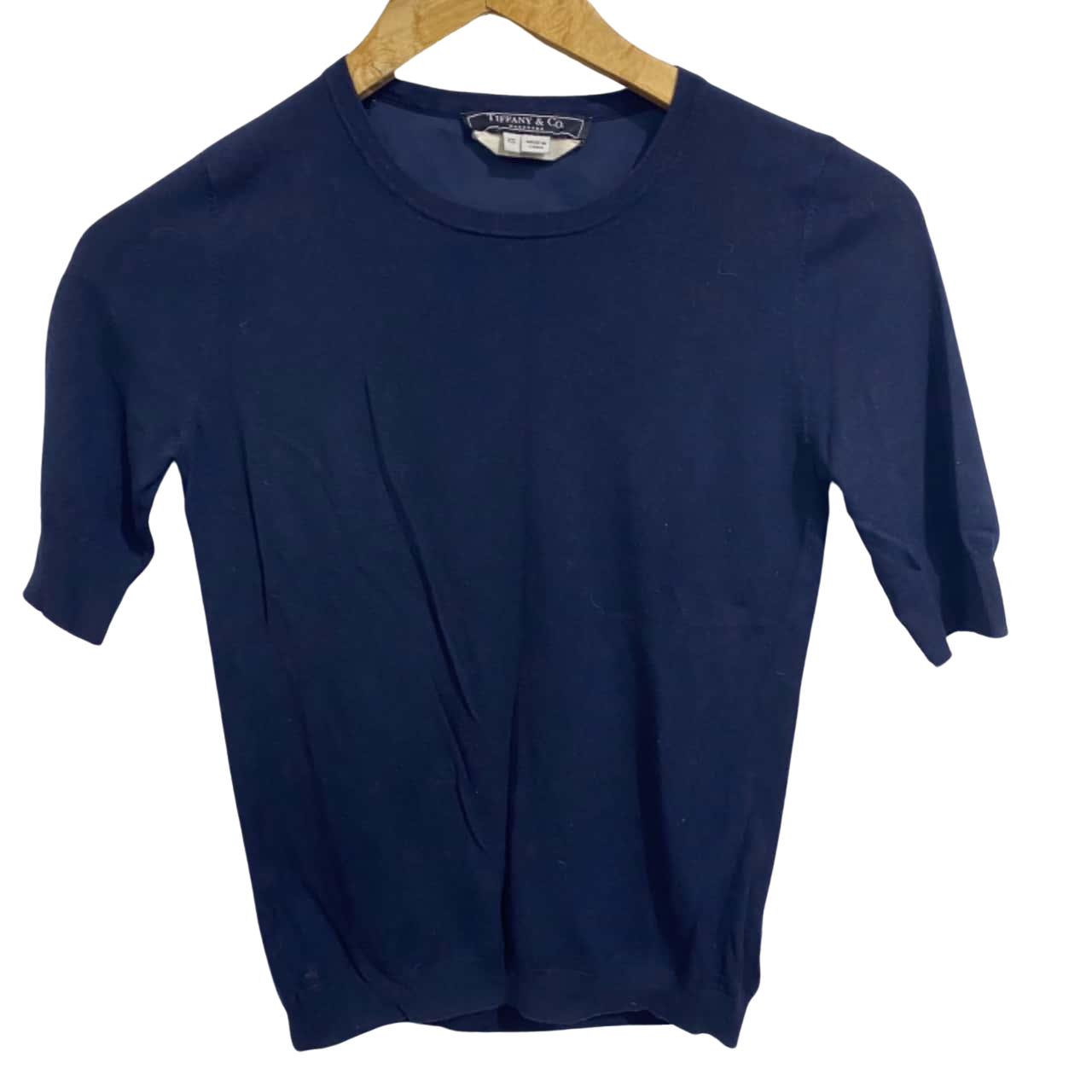 Tiffany & Co. Wardrobe Women's Navy Blue XS Short Sleeve Top(s) - Used ...