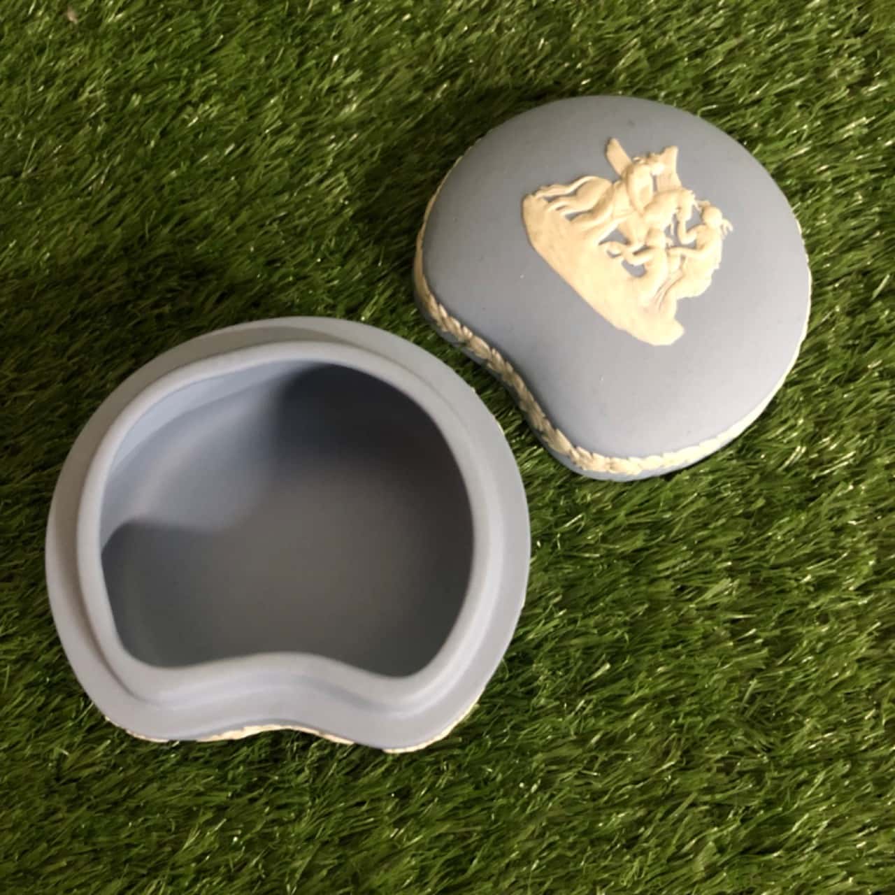 Vintage Wedgwood Powder Blue Jasperware Trinket Box(s)