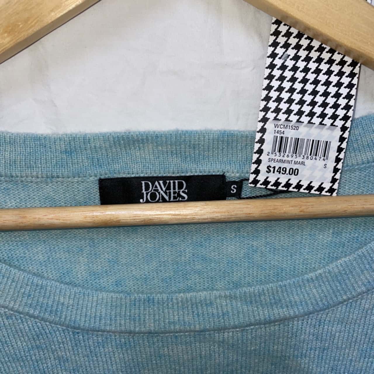 David Jones Mens Size S Jumpers Blue