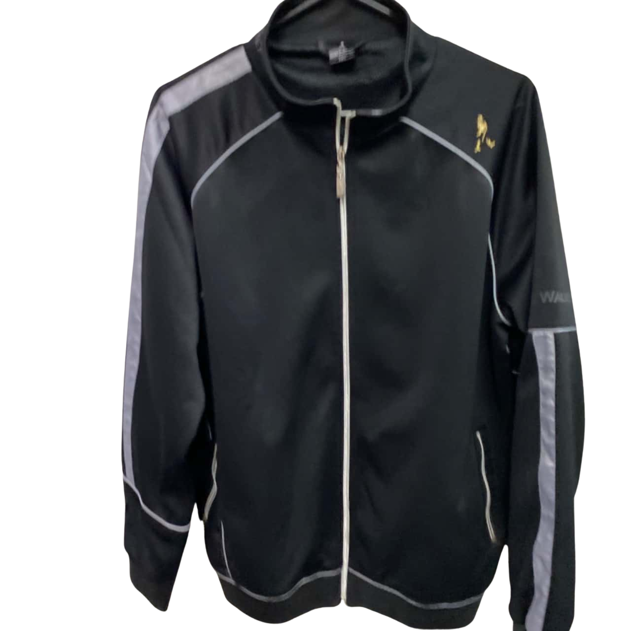 Size L Front Zipper Black Jacket