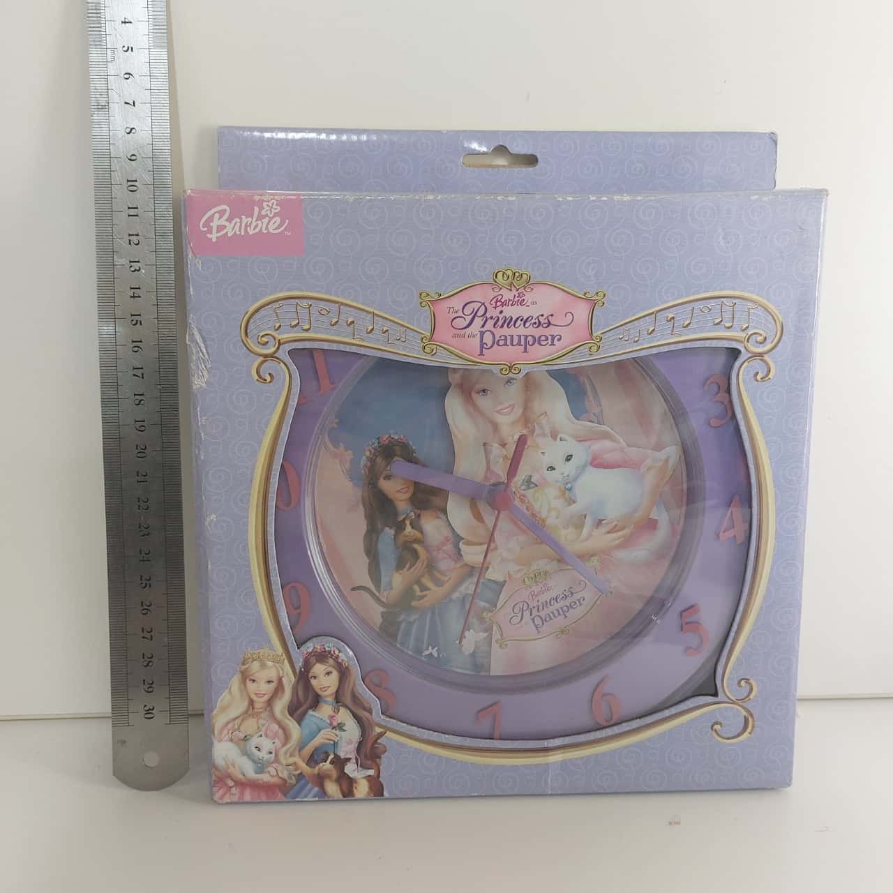 Barbie Wall Clock New As Is
