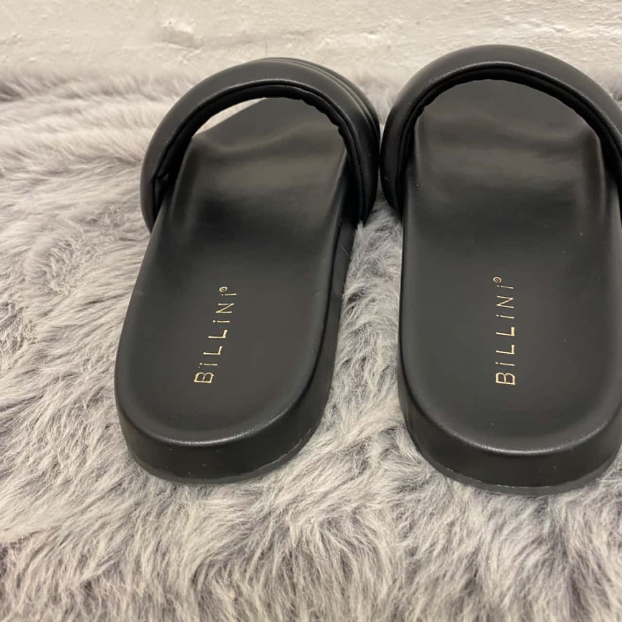 BNIB Billini Barton Black Slides size 5