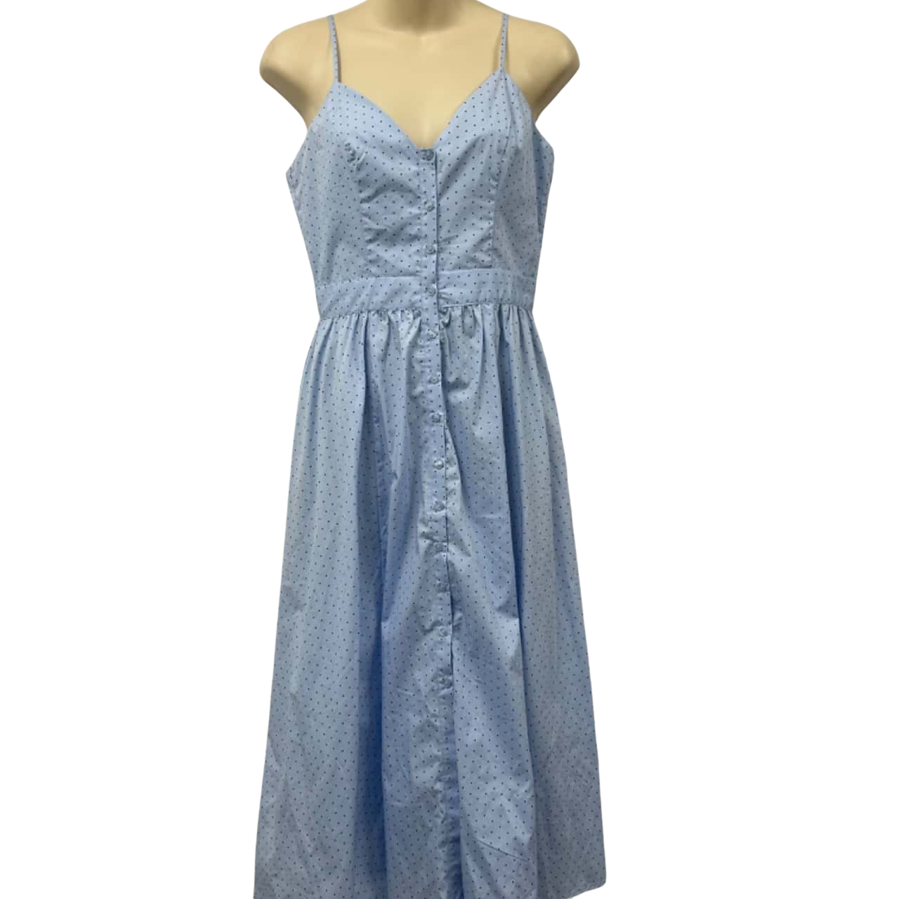 H&M Size 8 Blue Polka Dot Sundress(s) - New With Tags | Salvos Stores