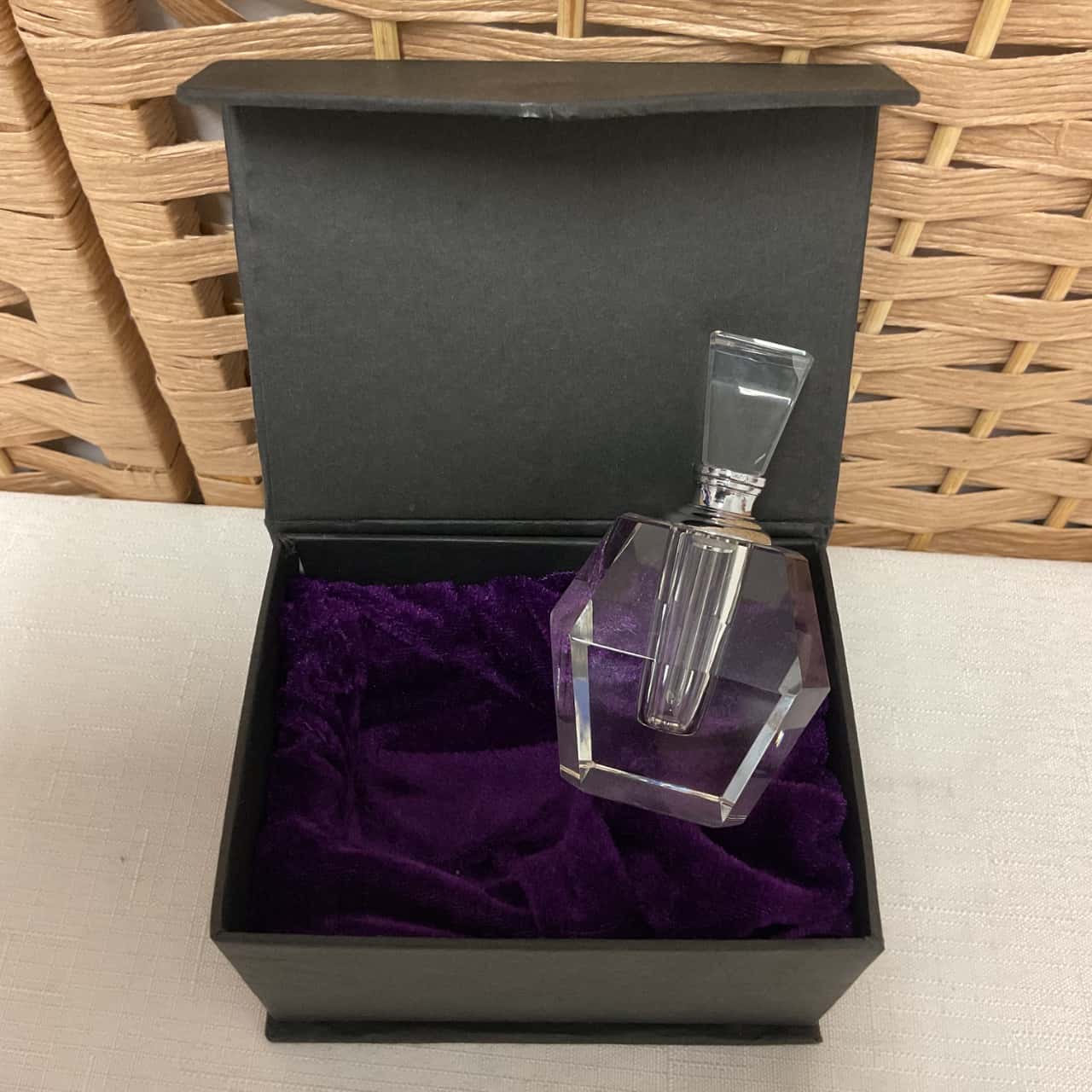 NEW Vintage Salt & Pepper crystal perfume bottle Birthday mother gift ...