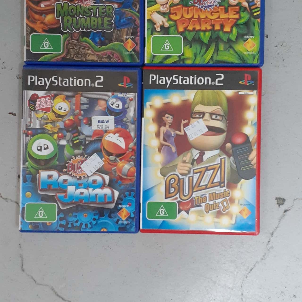 PlayStation 2 x4 Pack Buzz Games