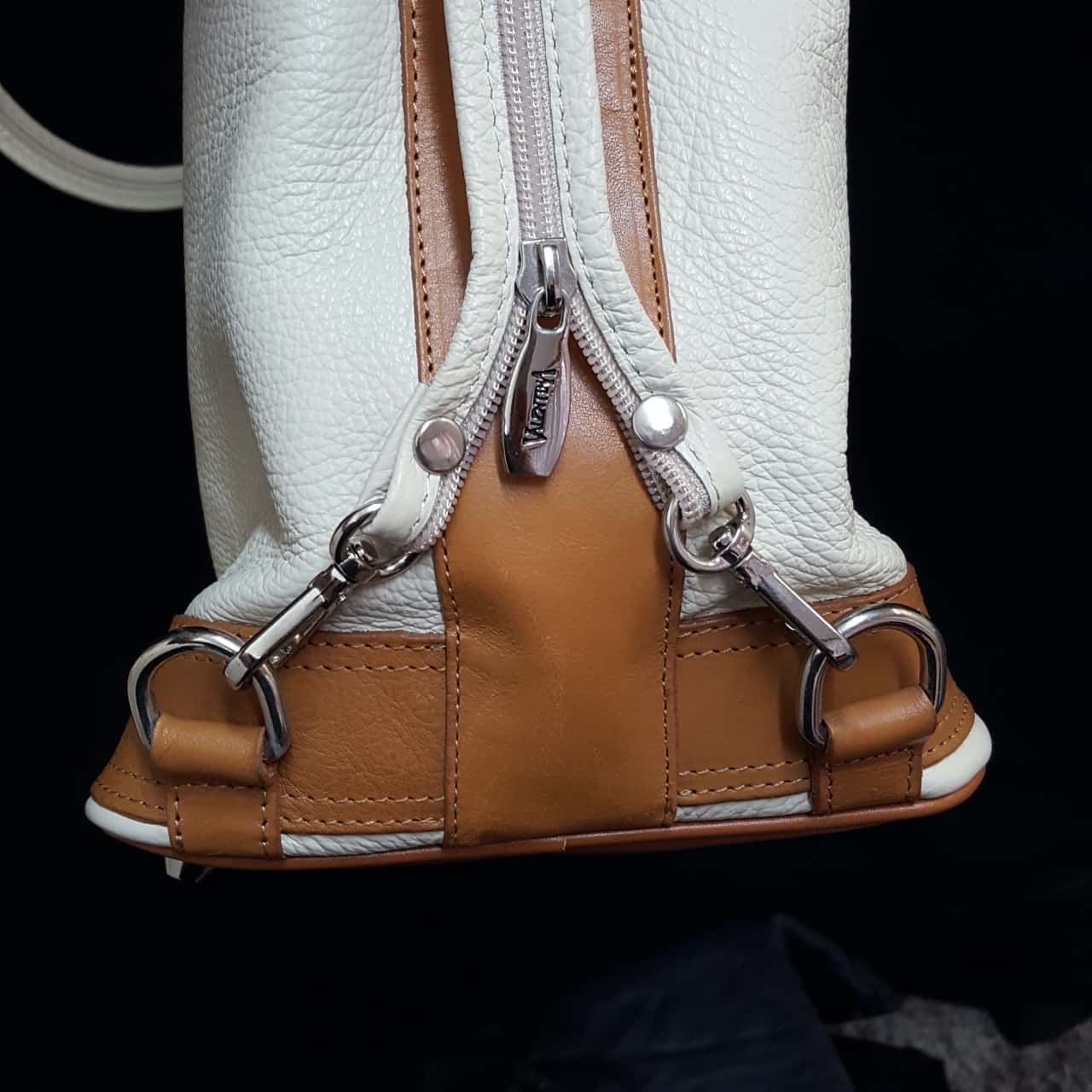 Valentina Womens Brown / Cream leather Handbag(s)