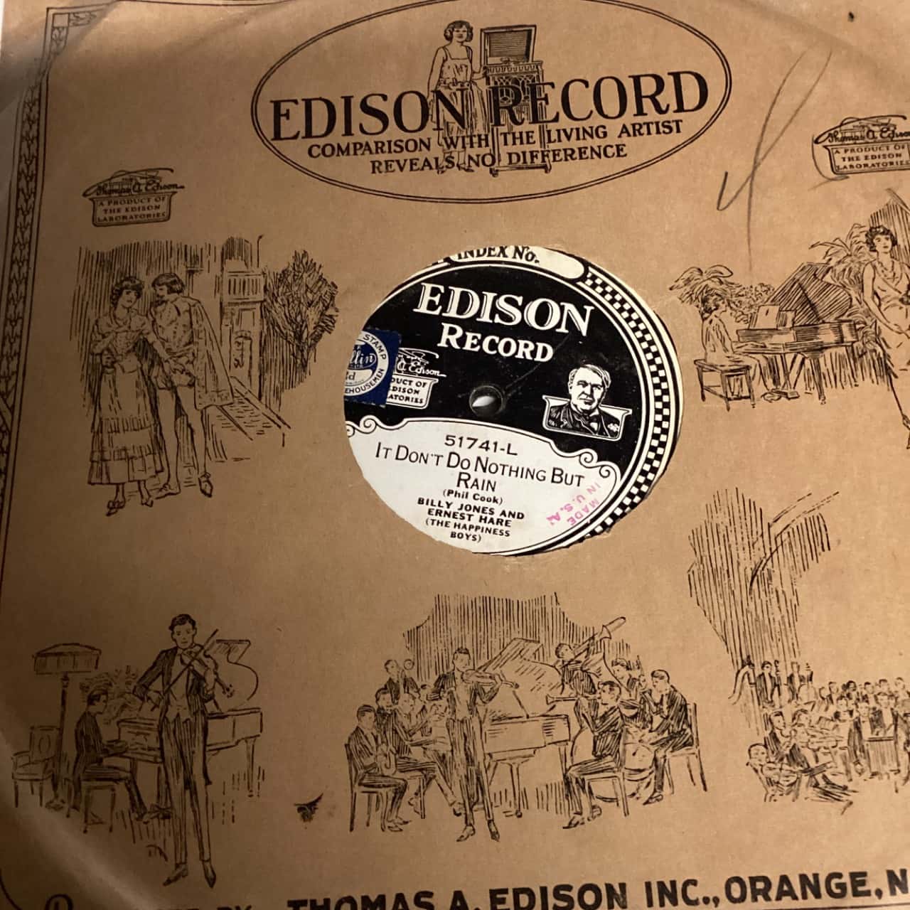 Edison Record Phonograph Record