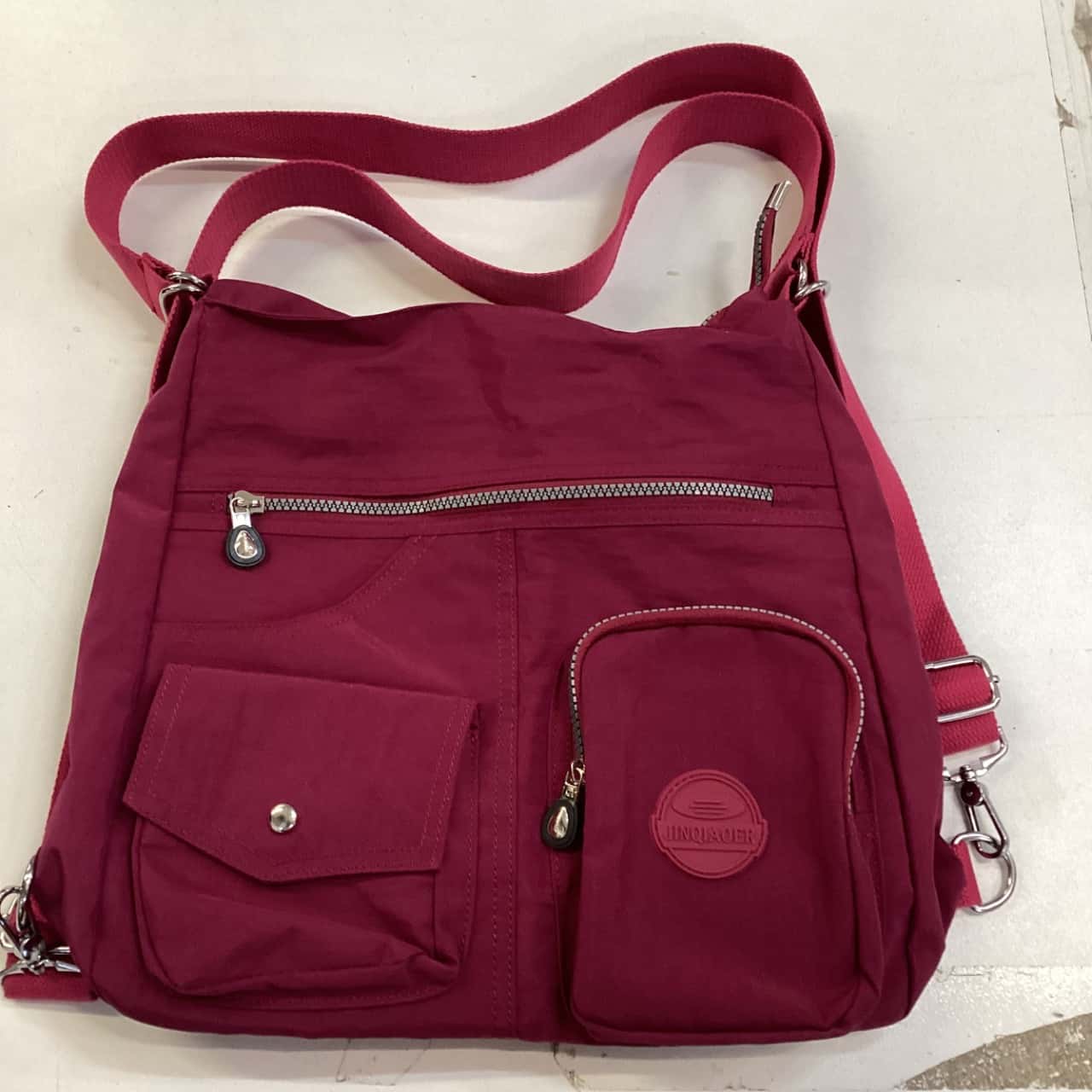 Jinqiaoer Womens Convertable Maroon Backpack