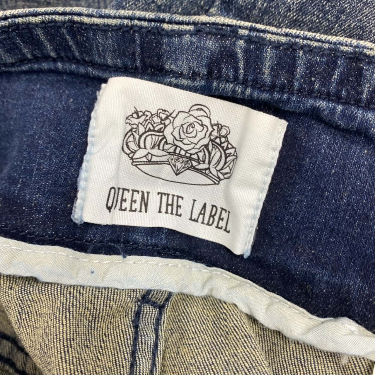 Queen the label Womens Size 12 Straight Jeans Blue (s)