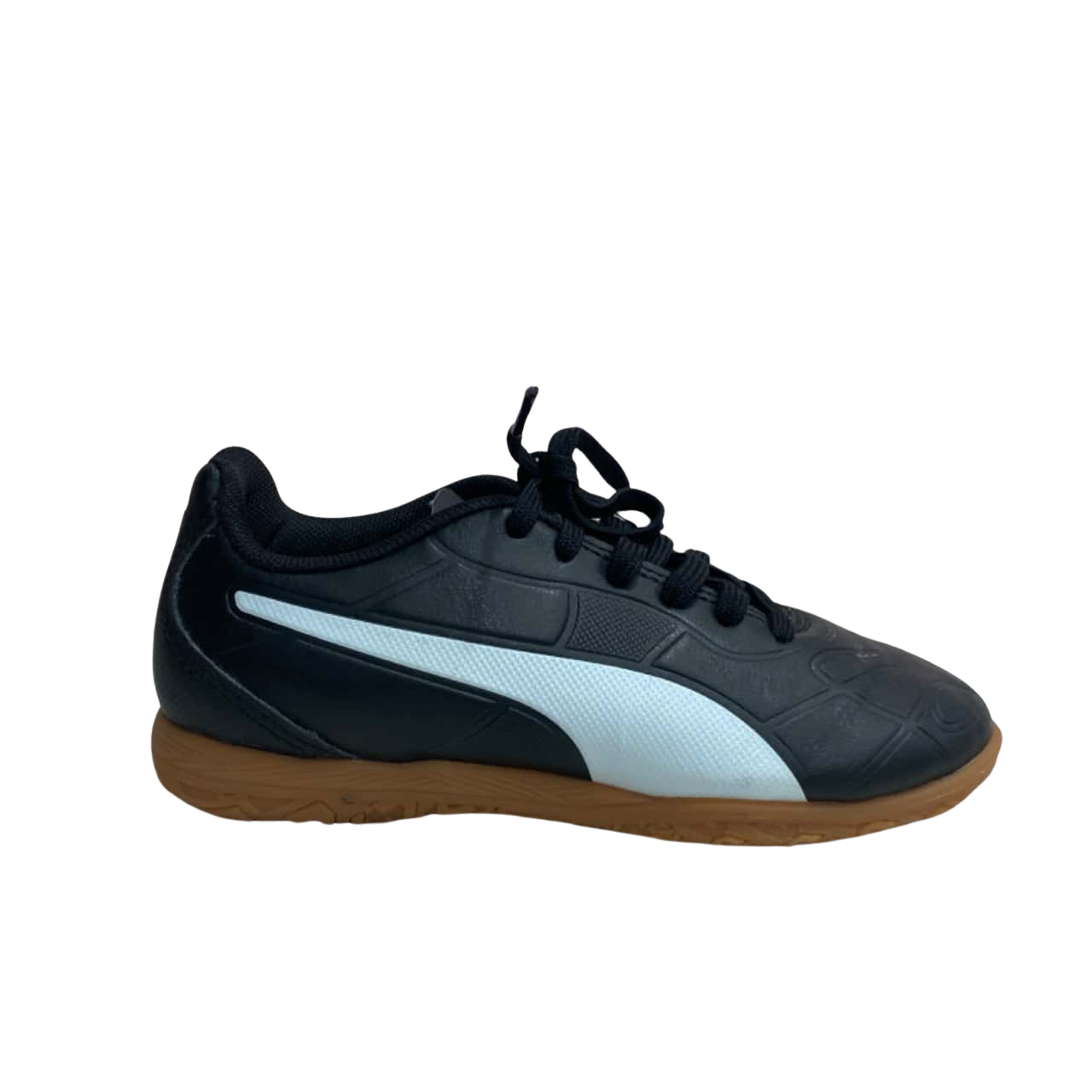 Puma Size UK 11 Monarch IT Jr Unisex Black Football Shoes(s)