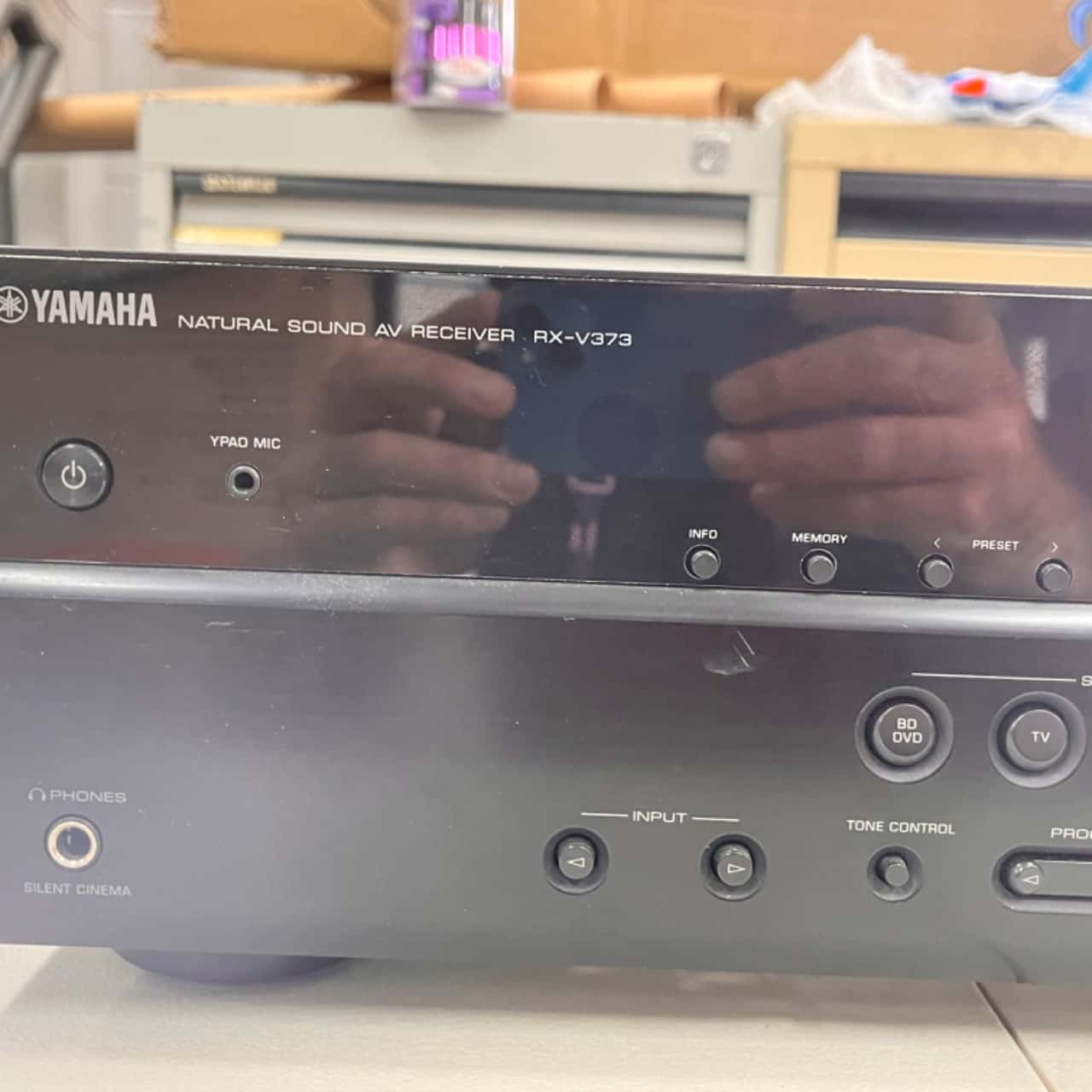 Yamaha Natural Sound 5.1 Channel AV Receiver RX-V373 Cinema DSP 250W No Remote