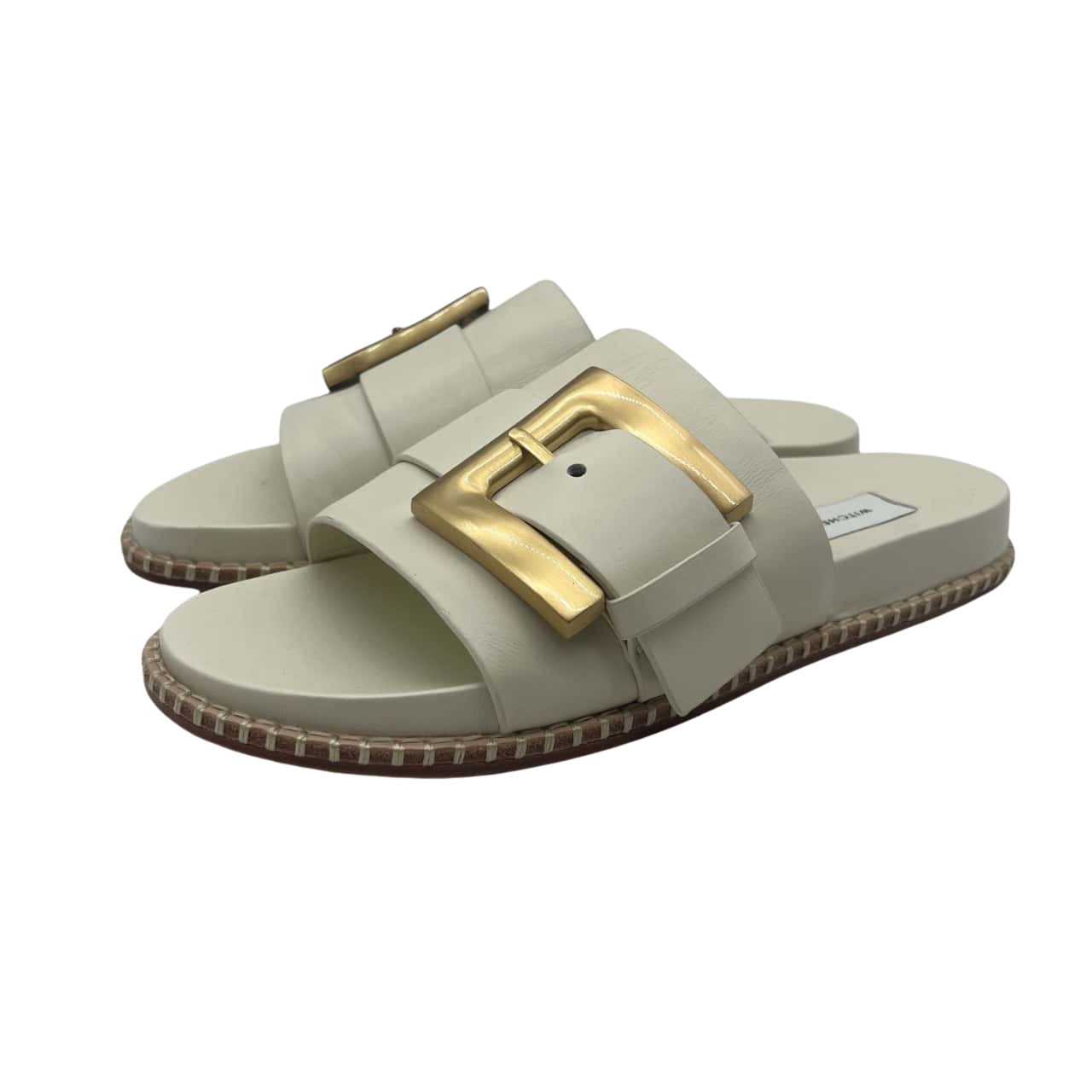 Witchery Womens Size 37 White Slides(s)