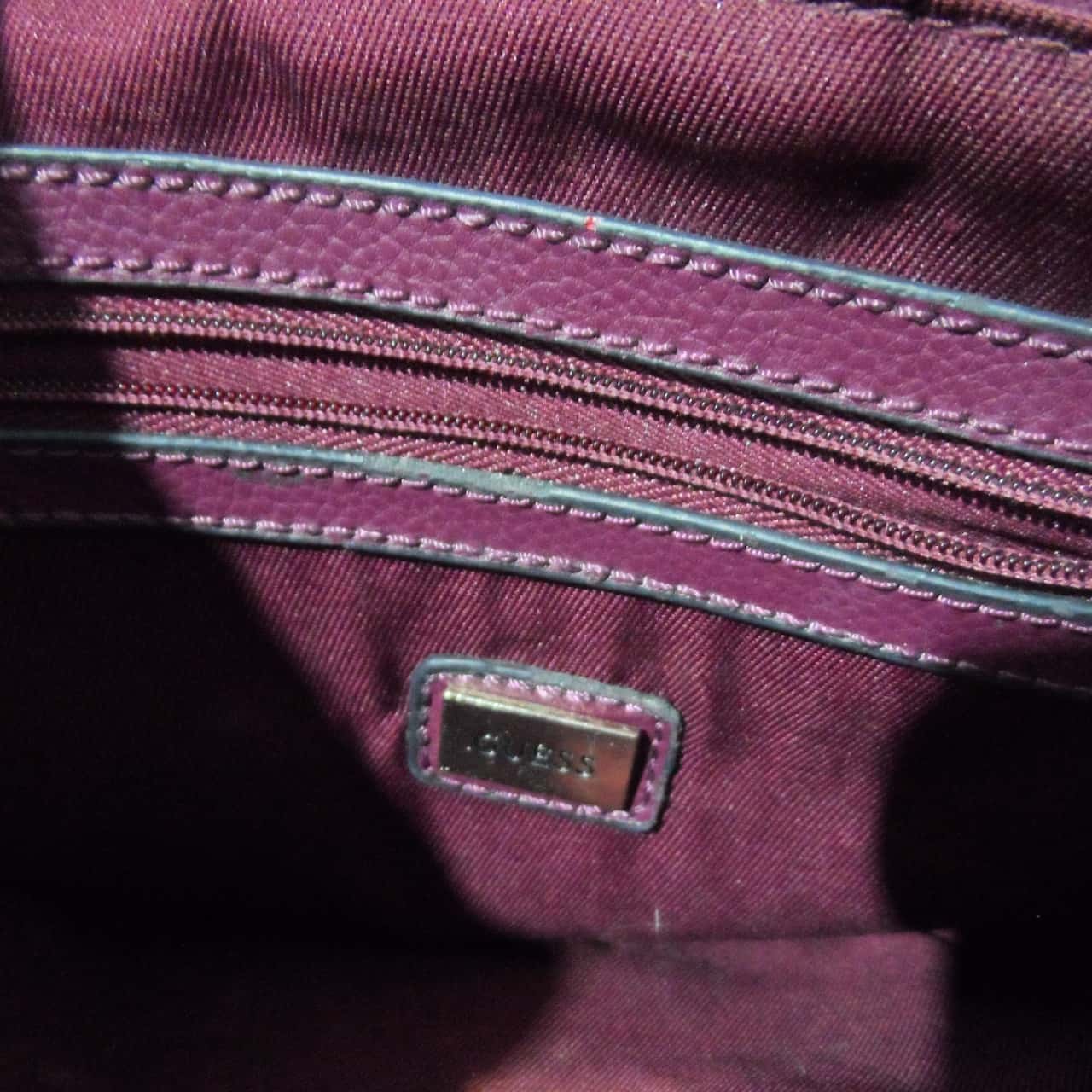 Guess Womens Maroon / Purple Handbag