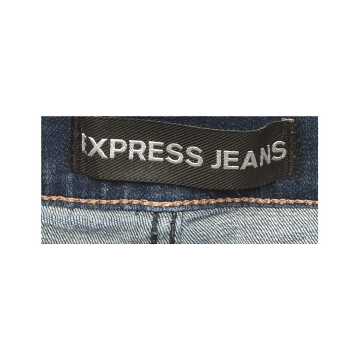 Express Jeans Women's Size 16 Skinny Distressed Jeans Blue (s)