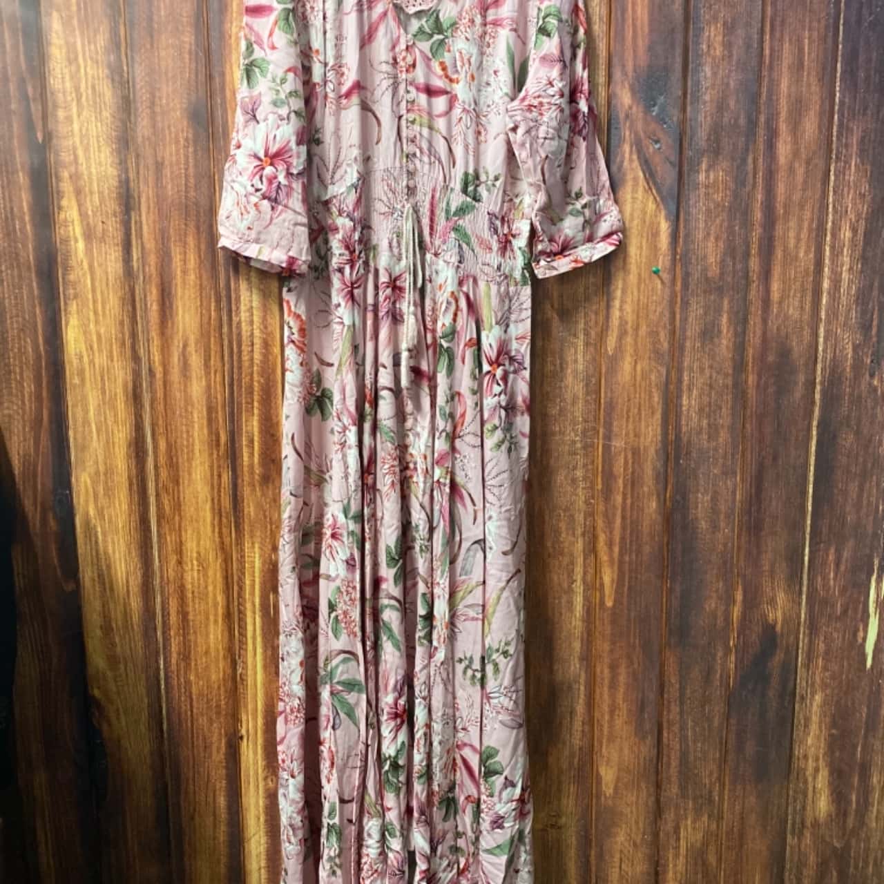 Jaase Size 16 Floral / Pink boho style dress (s)