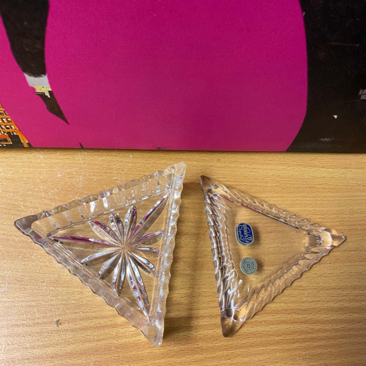 Bohemia Crystal triangle dish