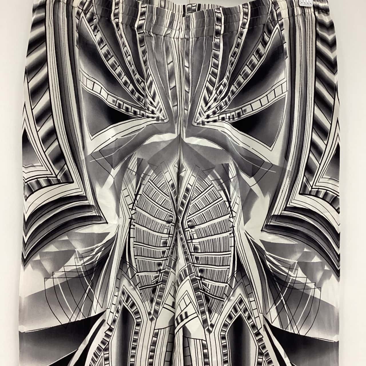 Sass & Bide Womens Size 8 Straight Leg Pants Black / White Geometric Print